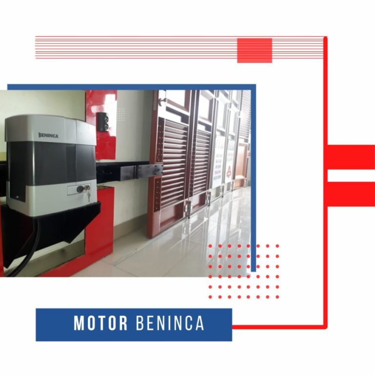 Paket motor pagar beninca bull 1524 lebar 5 meter